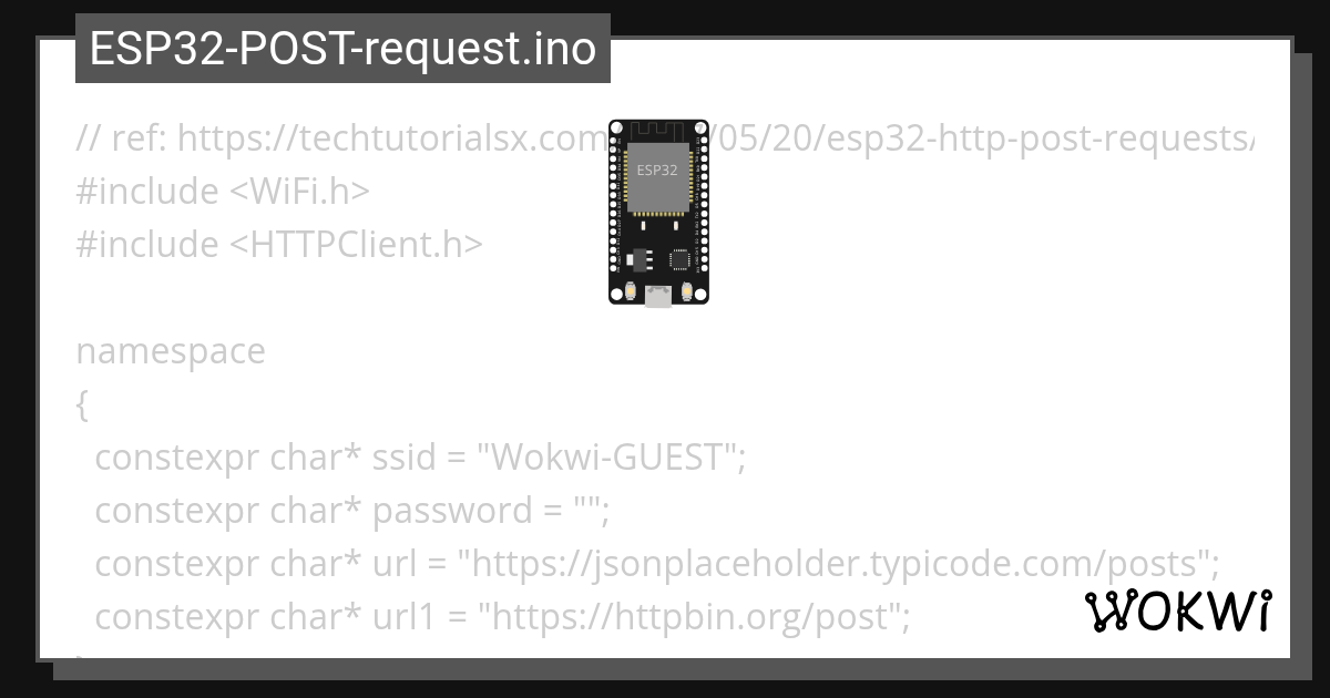 Wokwi - Online ESP32, STM32, Arduino Simulator
