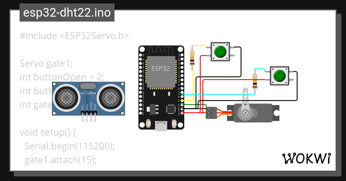 Servo Test Wokwi Esp32 Stm32 Arduino Simulator 9526