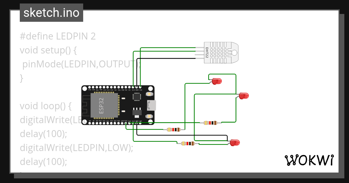sketch.ino - Wokwi ESP32, STM32, Arduino Simulator