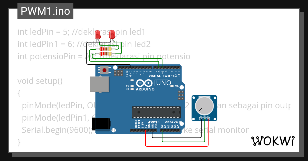 PWM_duaLed.ino - Wokwi ESP32, STM32, Arduino Simulator