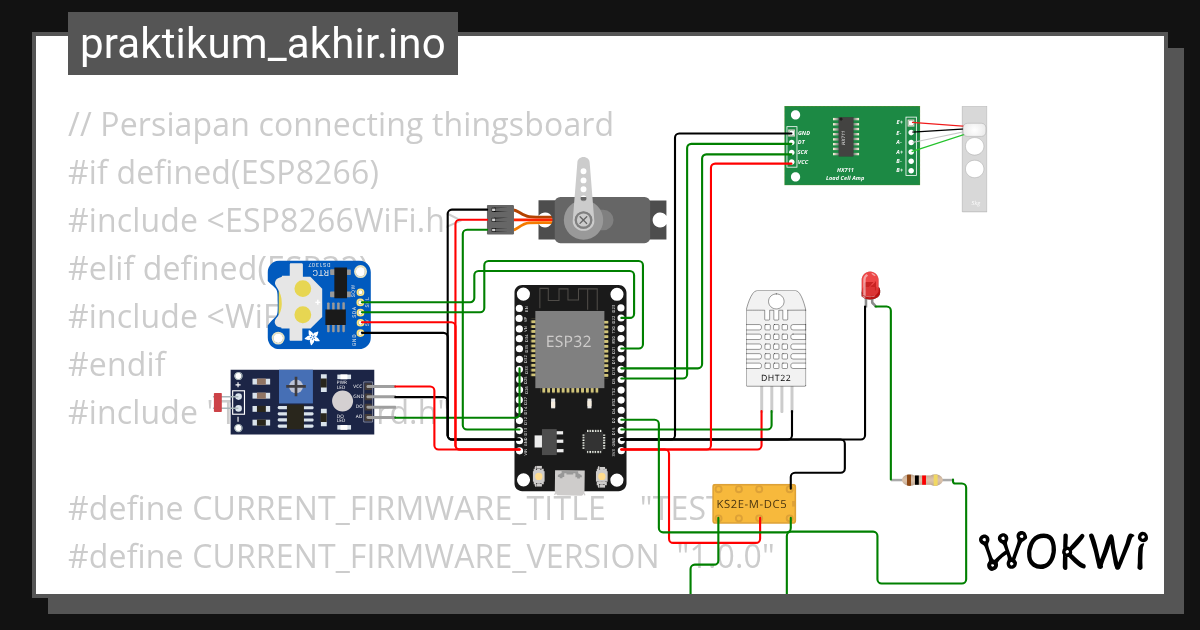 Praktikum Akhir - Wokwi ESP32, STM32, Arduino Simulator