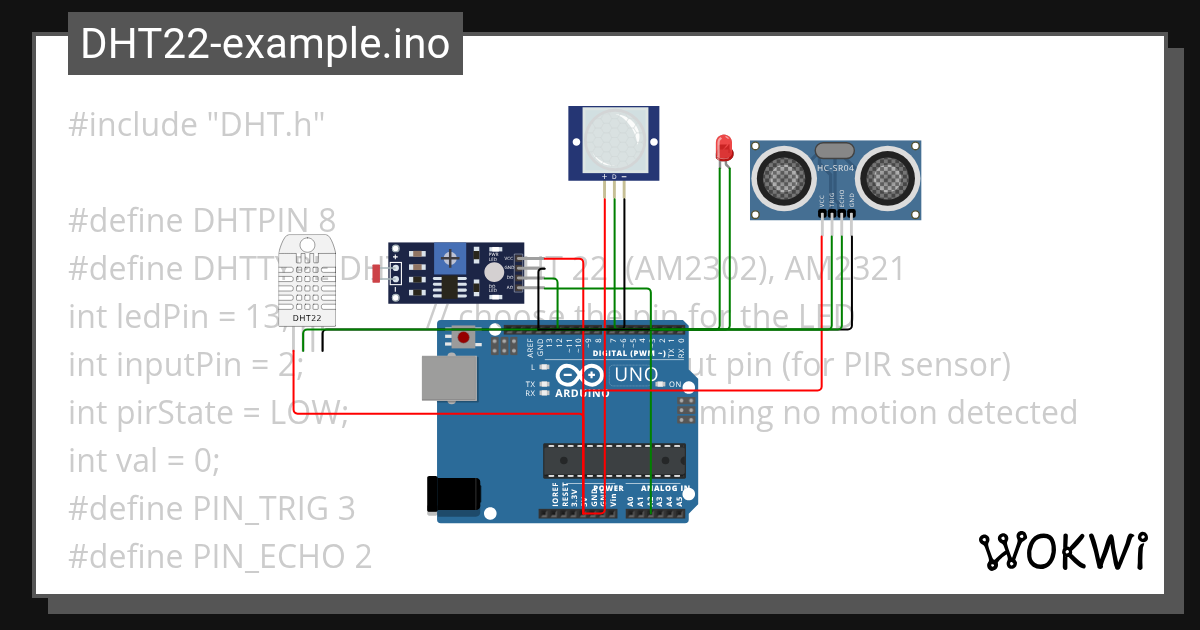 5 diff sensor - Wokwi ESP32, STM32, Arduino Simulator