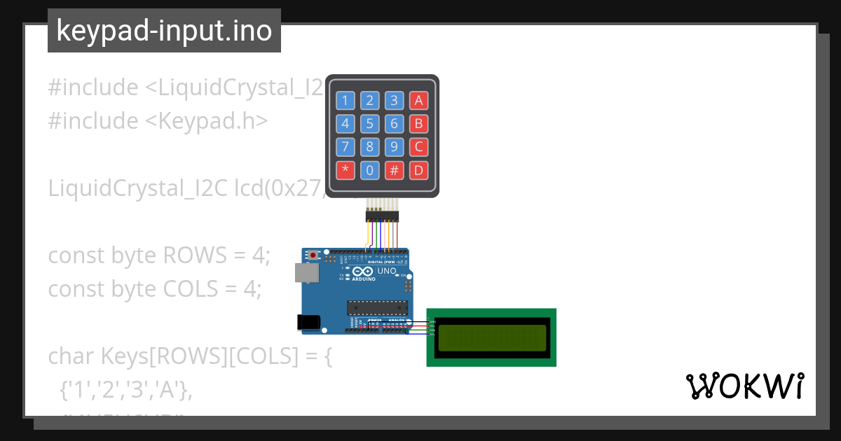 Keypad O Copy Wokwi Esp32 Stm32 Arduino Simulator 