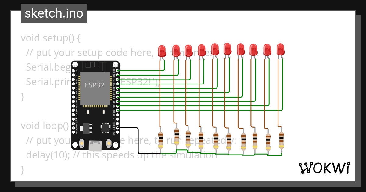 sketch.ino - Wokwi ESP32, STM32, Arduino Simulator
