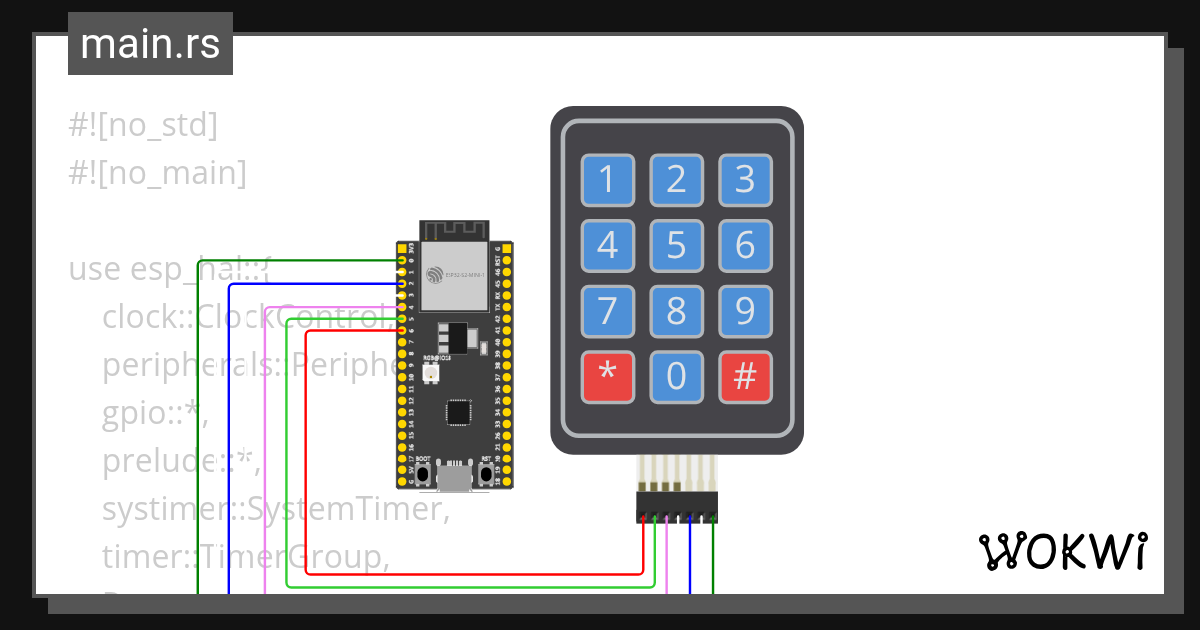 Esp Keypad Wokwi Esp32 Stm32 Arduino Simulator