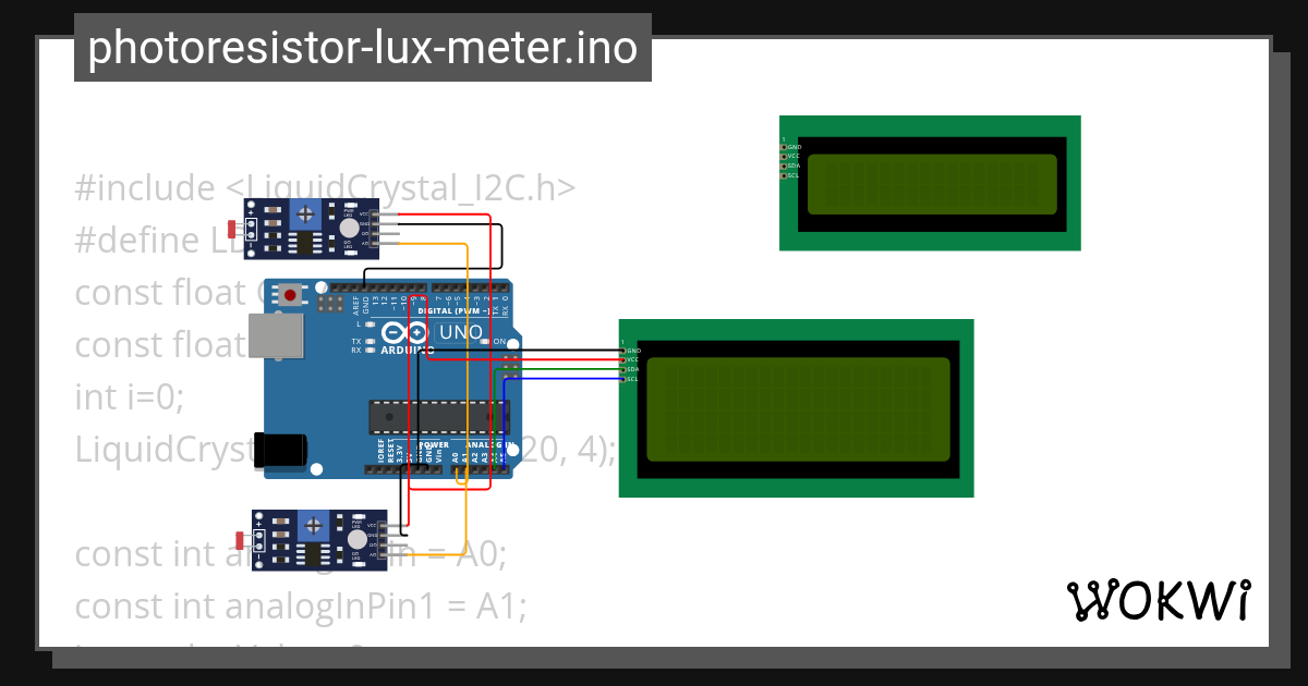 photoresistor-analog.ino copy - Wokwi ESP32, STM32, Arduino Simulator