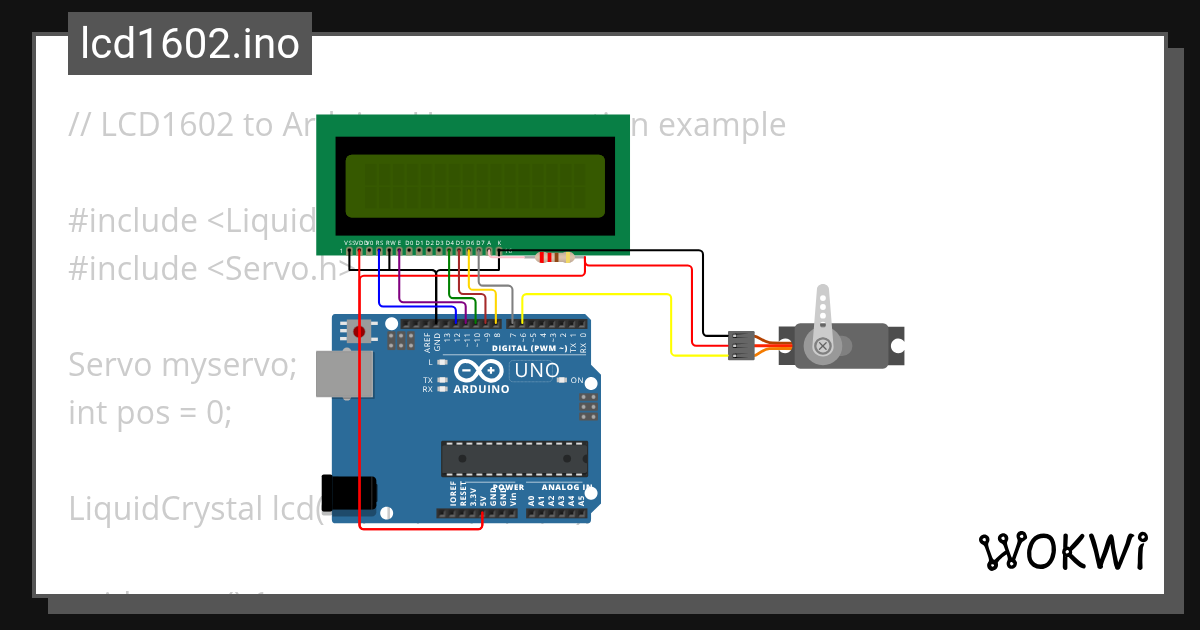 lcd1602.ino copy - Wokwi ESP32, STM32, Arduino Simulator