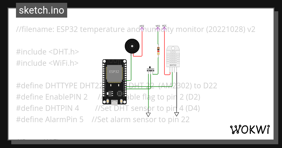ESP32 supersonic distance detectiuon (20221104) v2 - Wokwi ESP32, STM32, Arduino Simulator