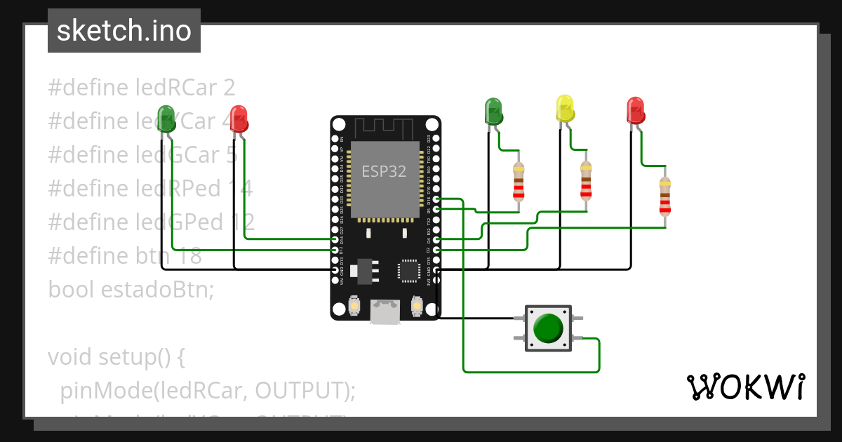 Sinal Exemplo Wokwi Esp32 Stm32 Arduino Simulator 