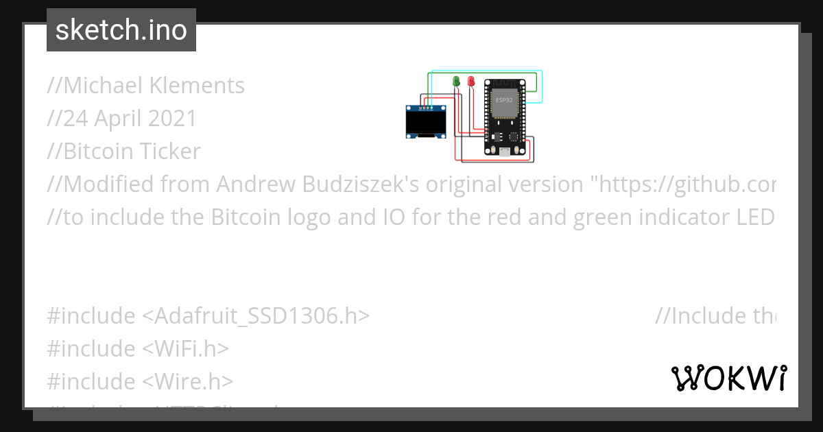 btcticker爽啦顯示整數 - Wokwi ESP32, STM32, Arduino Simulator