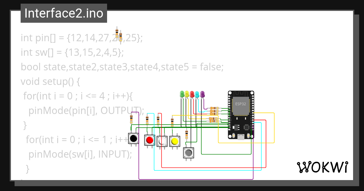 Interface2.ino - Wokwi ESP32, STM32, Arduino Simulator