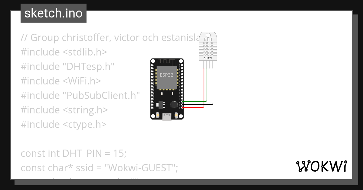 mqtt-sensor.ino - Wokwi ESP32, STM32, Arduino Simulator