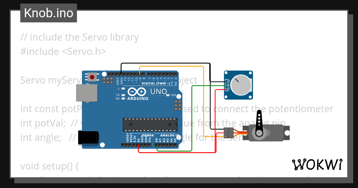 Knob.ino - Wokwi ESP32, STM32, Arduino Simulator