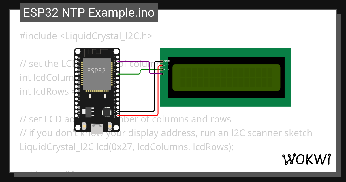 ESP32 NTP Example.ino copy - Wokwi ESP32, STM32, Arduino Simulator