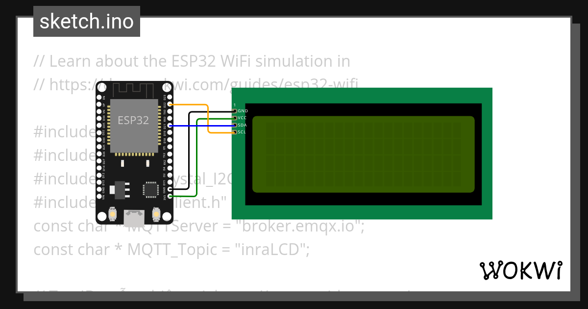 sketch.ino - Wokwi ESP32, STM32, Arduino Simulator