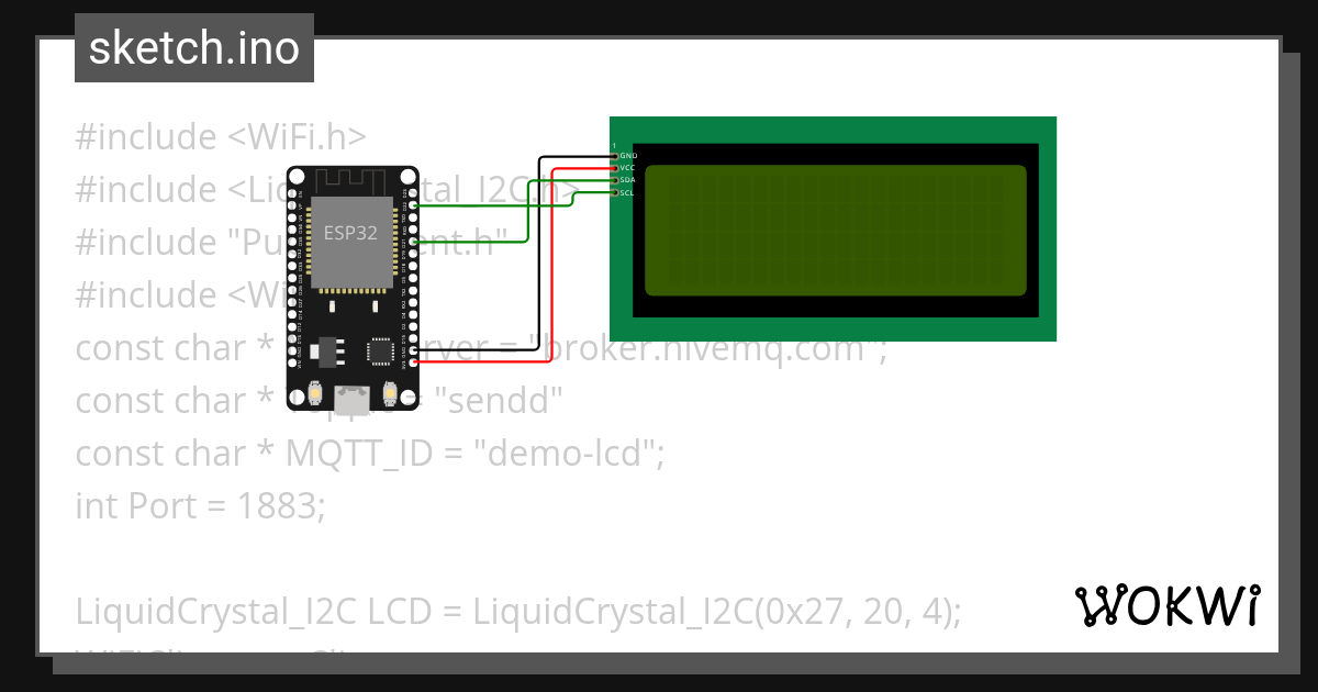 lcd - Wokwi ESP32, STM32, Arduino Simulator