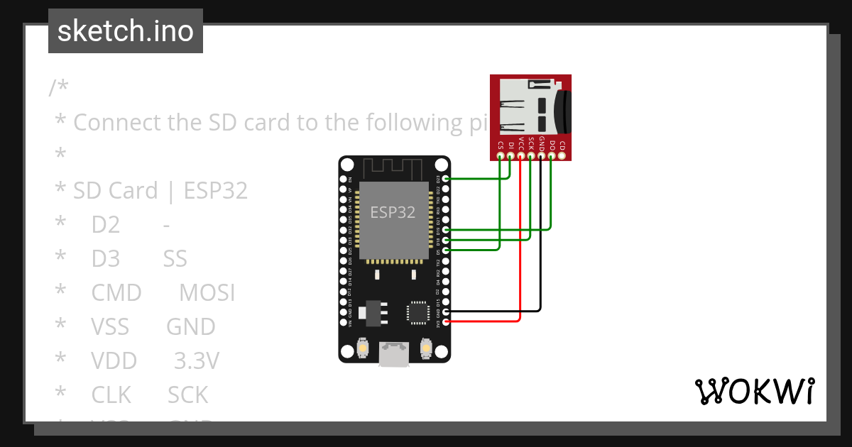 Esp32microsd Wokwi Esp32 Stm32 Arduino Simulator
