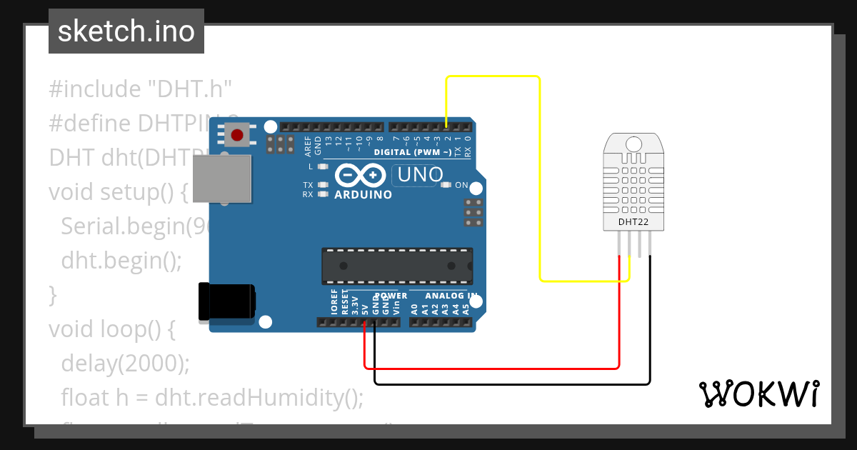 Датчик вологості без екрану Wokwi Esp32 Stm32 Arduino Simulator