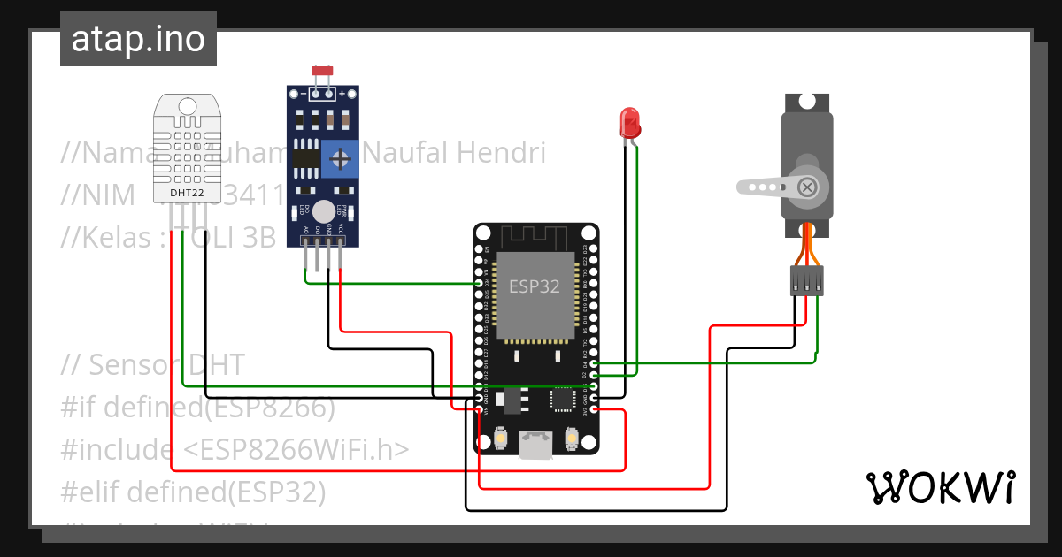 Lahan - 1 atap tomat - Wokwi ESP32, STM32, Arduino Simulator