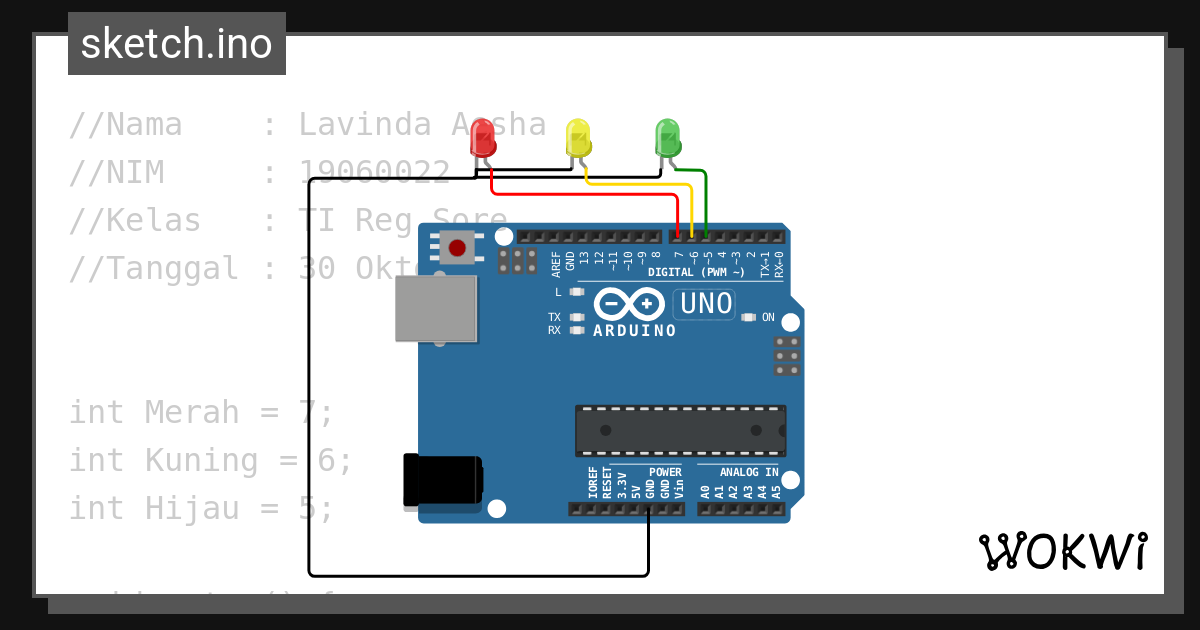 Praktikum 2uji Coba Lampu Wokwi Esp32 Stm32 Arduino Simulator