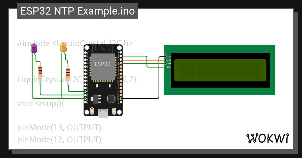ESP32 NTP Example.ino copy - Wokwi ESP32, STM32, Arduino Simulator