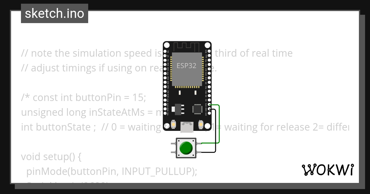 one_two_click_button.ino - Wokwi ESP32, STM32, Arduino Simulator