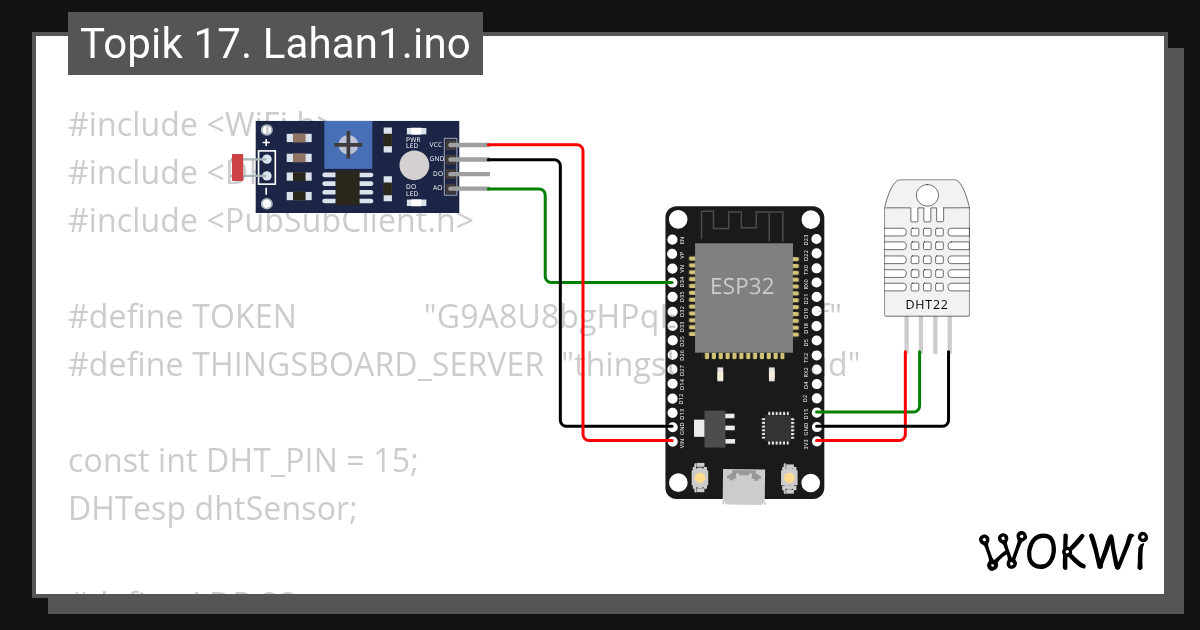 Topik 17. Lahan1.ino - Wokwi ESP32, STM32, Arduino Simulator