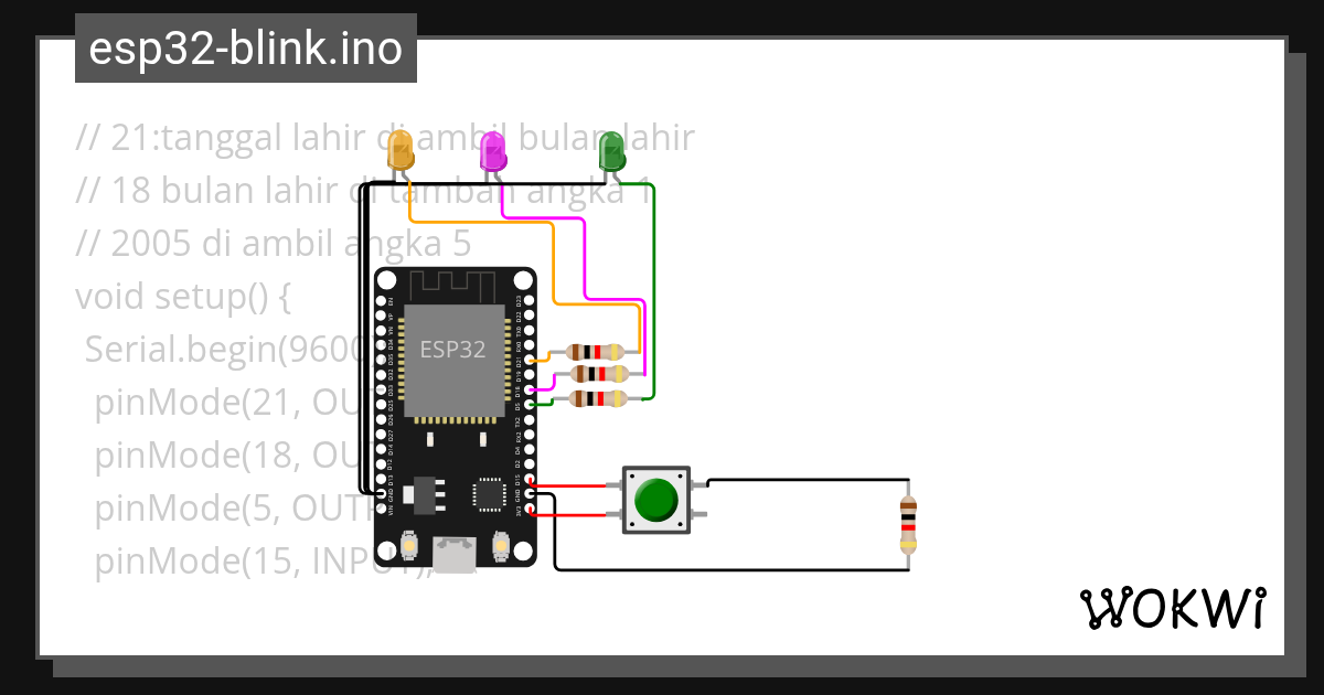 esp32-blink.ino copy - Wokwi ESP32, STM32, Arduino Simulator