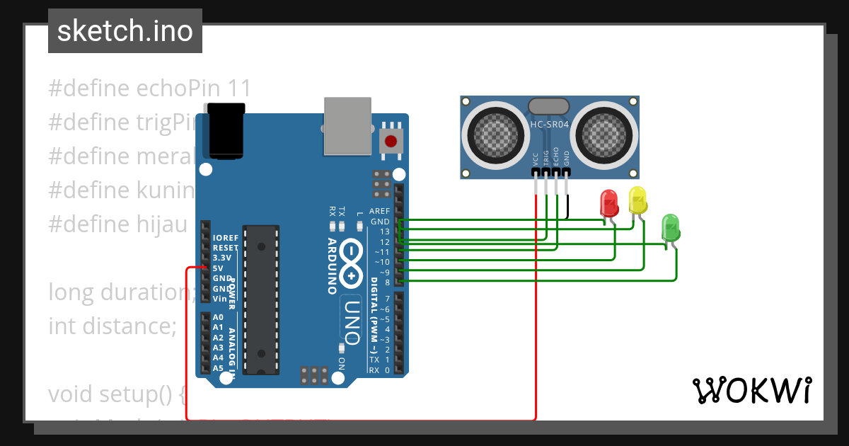 ultrasonik_kondisi - Wokwi ESP32, STM32, Arduino Simulator