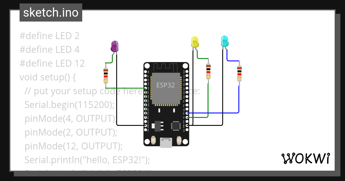 วงจรไฟสลับ งานที่1 Wokwi Esp32 Stm32 Arduino Simulator 8185