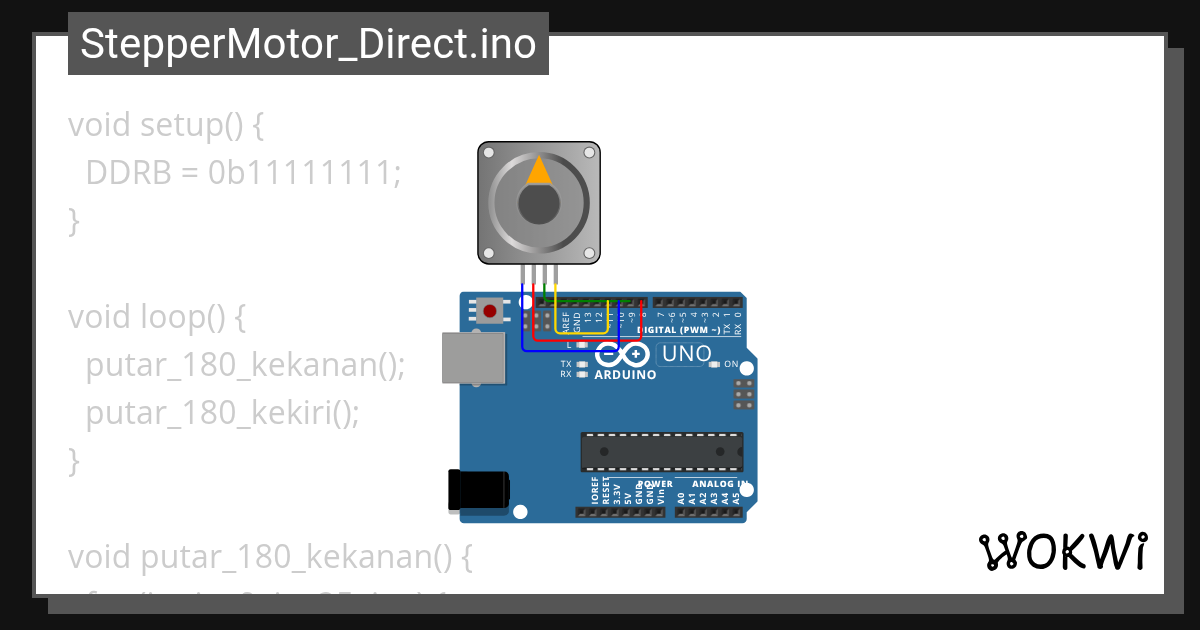 StepperMotor_Direct.ino - Wokwi ESP32, STM32, Arduino Simulator