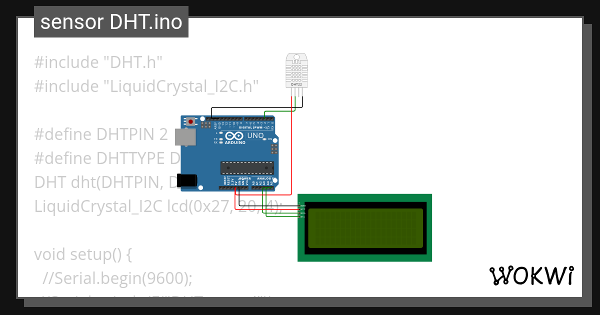sensor DHT.ino - Wokwi ESP32, STM32, Arduino Simulator