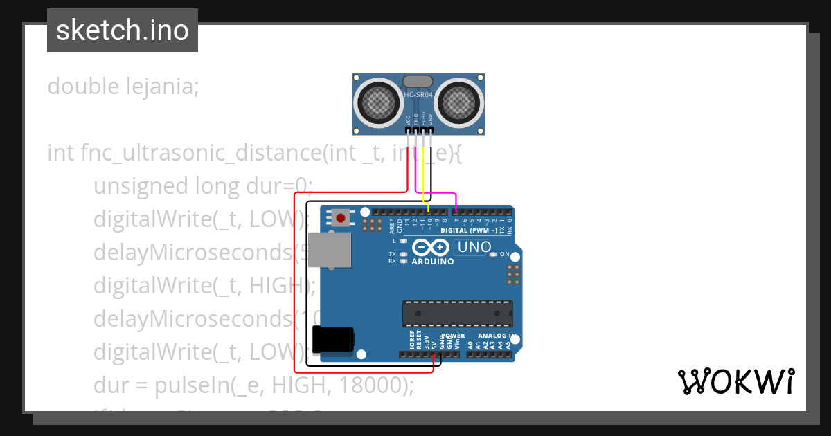 Medidor Ultrasonico Wokwi Esp32 Stm32 Arduino Simulator