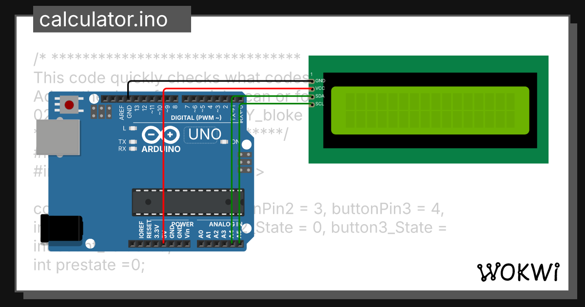 calculator.ino - Wokwi ESP32, STM32, Arduino Simulator