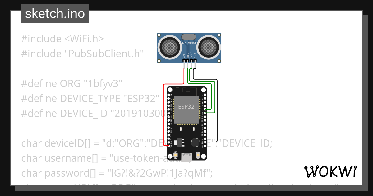 Ultrasonic Sensor Distance Measure Wokwi Esp32 Stm32 Arduino Simulator 0743