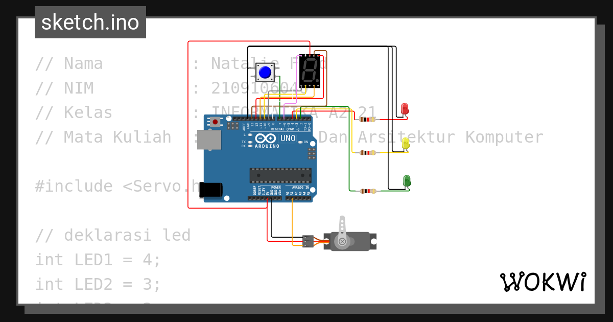 2109106040nataliefuadposttest3 Wokwi Esp32 Stm32 Arduino Simulator 8587