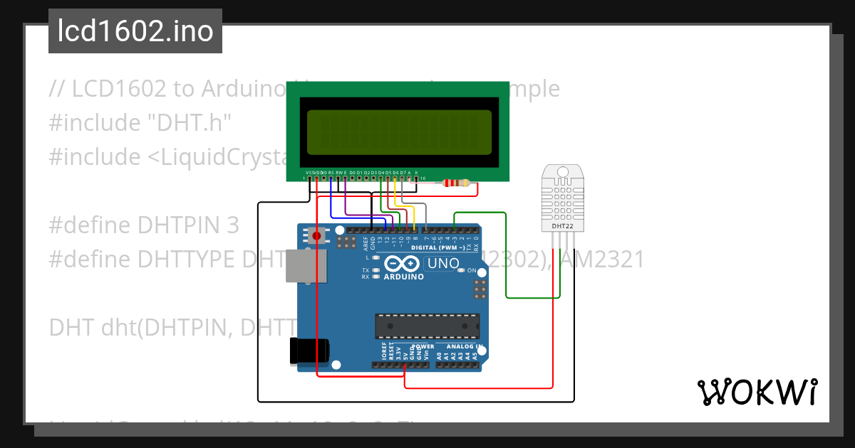 lcd1602.ino copy - Wokwi ESP32, STM32, Arduino Simulator