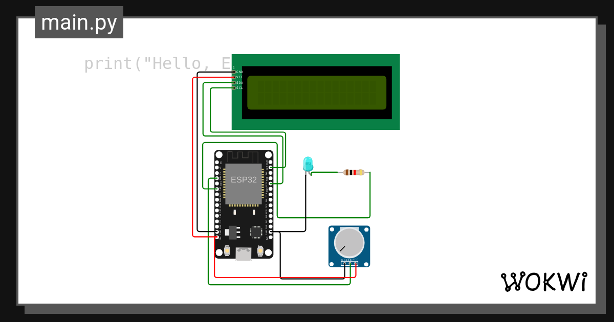 ใบงานที่ 10 ข้อที่ 1 Wokwi Esp32 Stm32 Arduino Simulator 5985