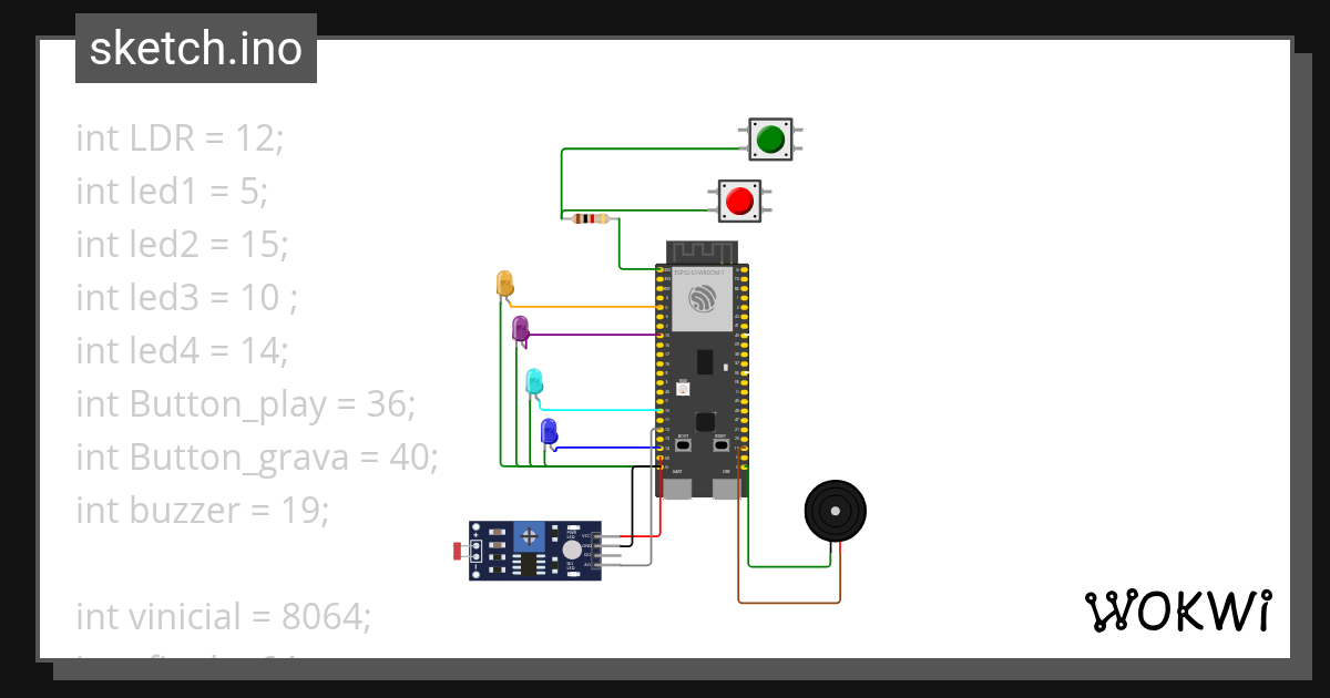 sketch.ino - Wokwi ESP32, STM32, Arduino Simulator