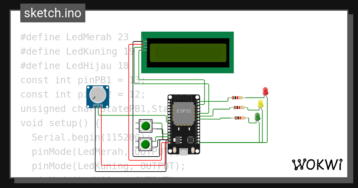 Lat 1 Pertemuan 6 Wokwi Esp32 Stm32 Arduino Simulator 1018