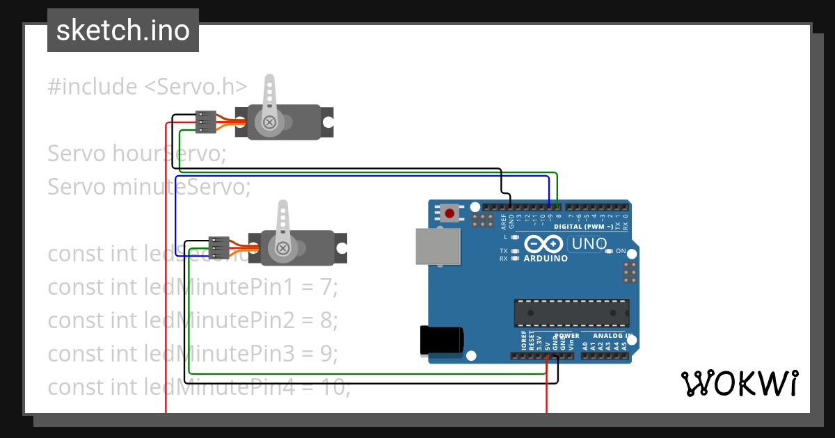 Analog Clock Wokwi Esp32 Stm32 Arduino Simulator