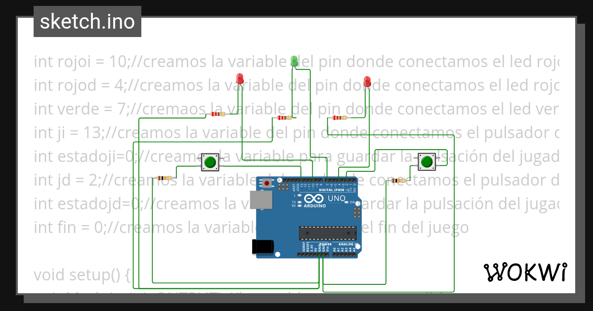 juego de reflejos - Wokwi ESP32, STM32, Arduino Simulator