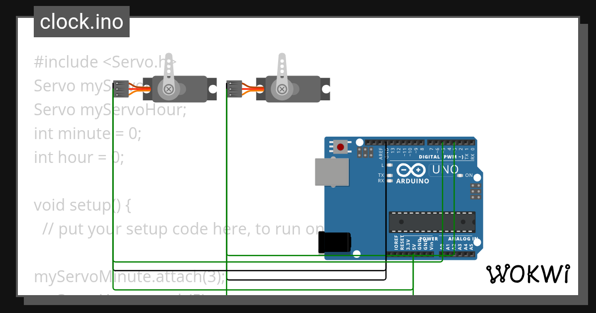 clock.ino - Wokwi ESP32, STM32, Arduino Simulator