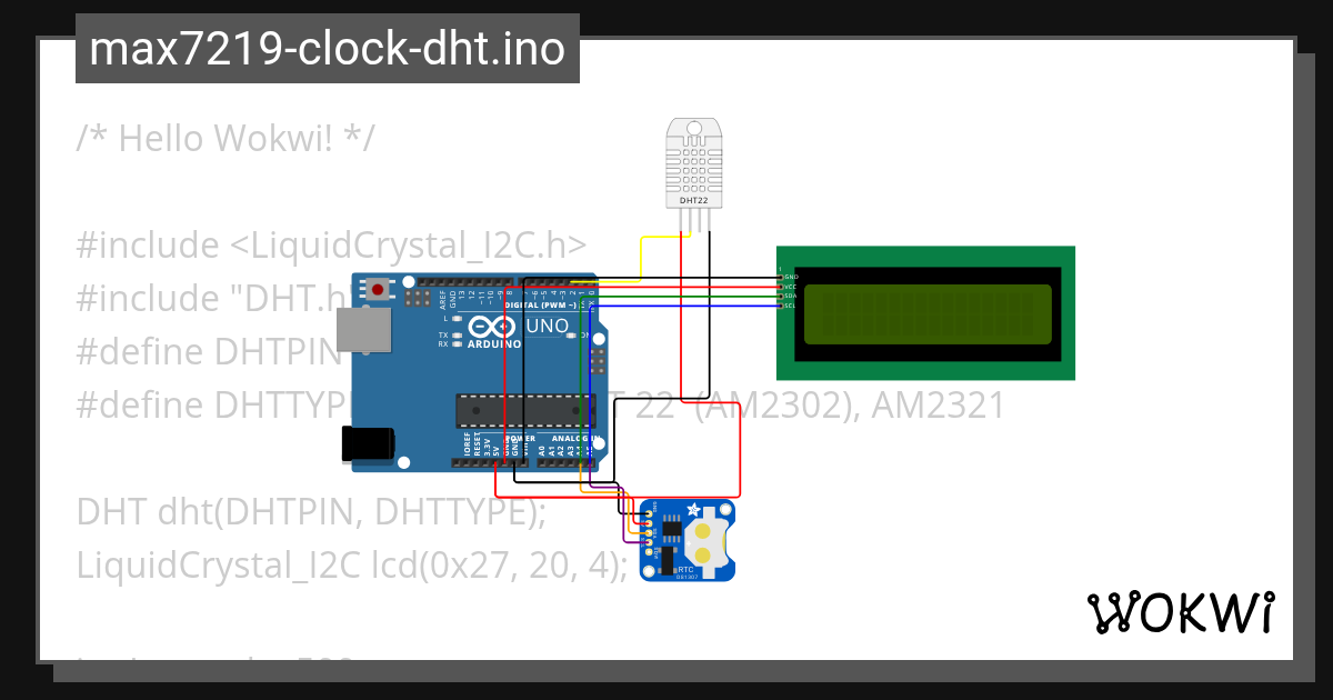 Max7219 Clock O Wokwi Esp32 Stm32 Arduino Simulator 0461