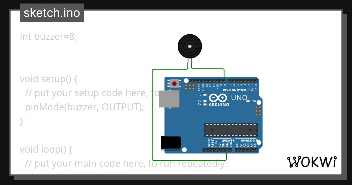 SOS distress signal.ino - Wokwi ESP32, STM32, Arduino Simulator