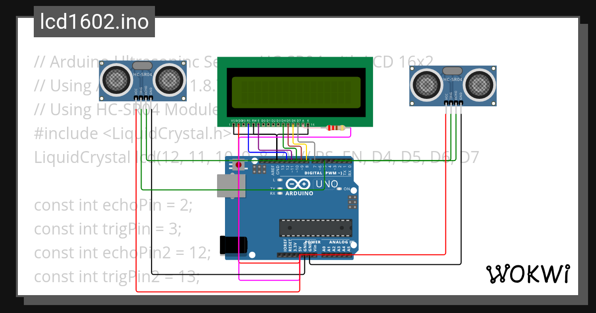 lcd1602.ino copy - Wokwi ESP32, STM32, Arduino Simulator