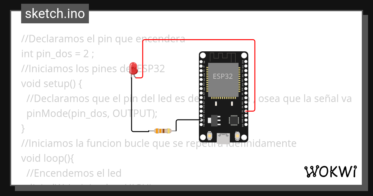 LED ON OFF ESP32 copy - Wokwi ESP32, STM32, Arduino Simulator