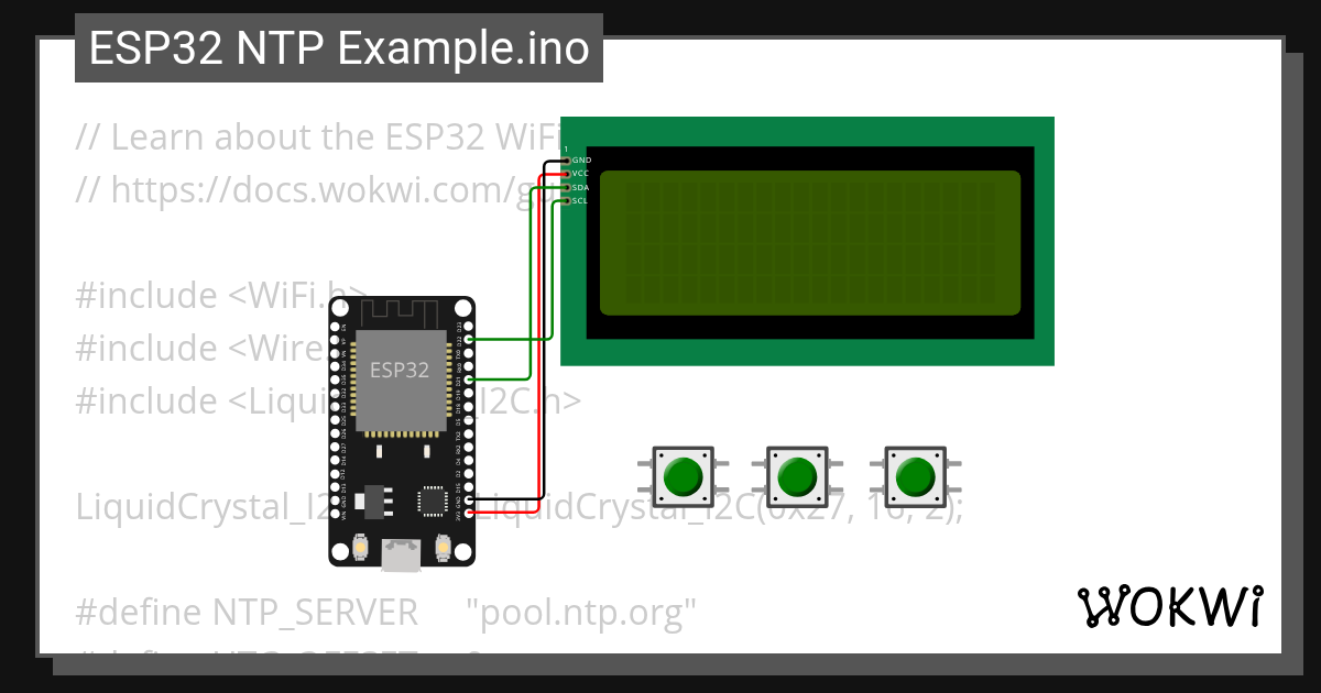 ESP32 NTP Example.ino copy - Wokwi ESP32, STM32, Arduino Simulator