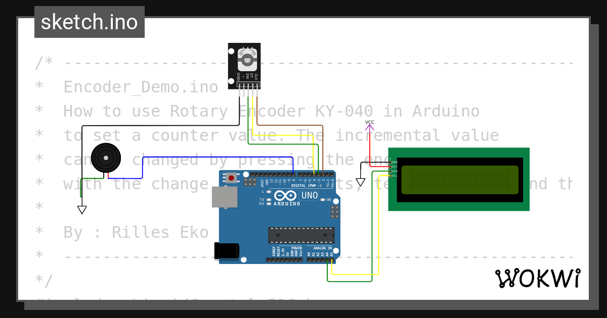 Encoderdemoo Wokwi Esp32 Stm32 Arduino Simulator 0907