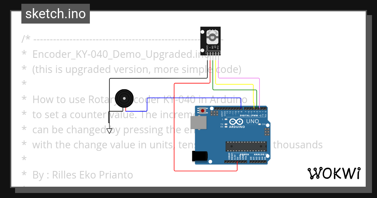 Encoderky 040demoo Wokwi Esp32 Stm32 Arduino Simulator